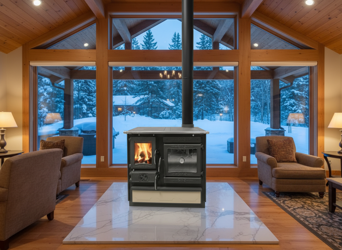 Guliver Hydronic Boiler Wood Cookstove in Cream – Stove Shop